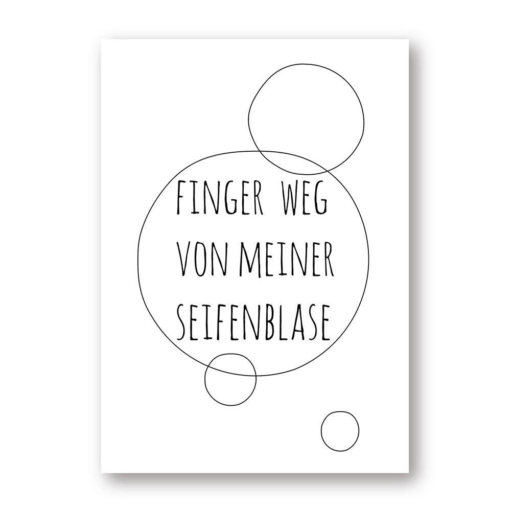 DIN A3 Typo-Print - Finger weg – weissglut-shop.de
